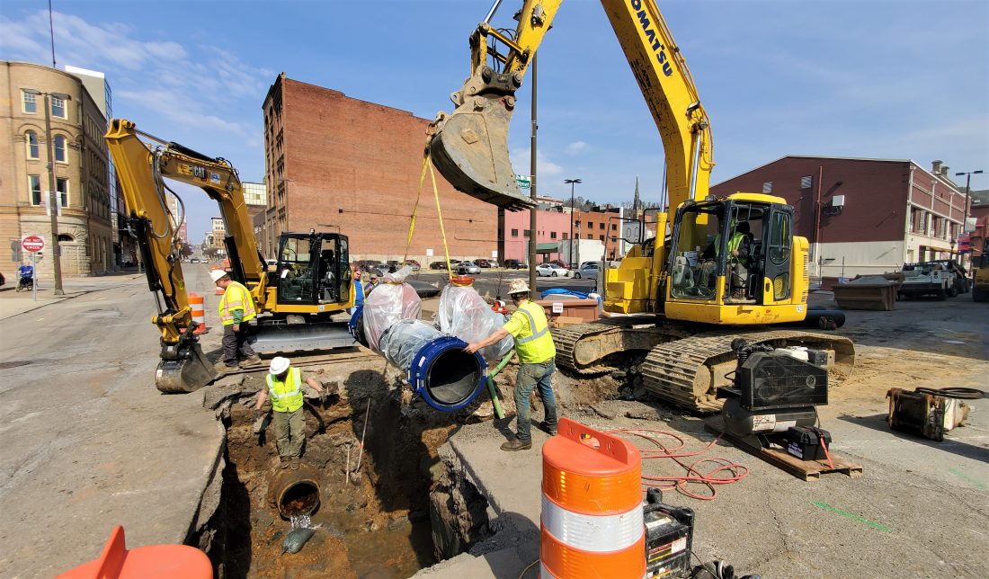 Downtown Wheeling Water Line Project Off to a Smooth Start | News ...
